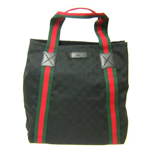 [ グッチ ] ショルダートートバッグ（ブラックGG柄×ブラック） - G-4264