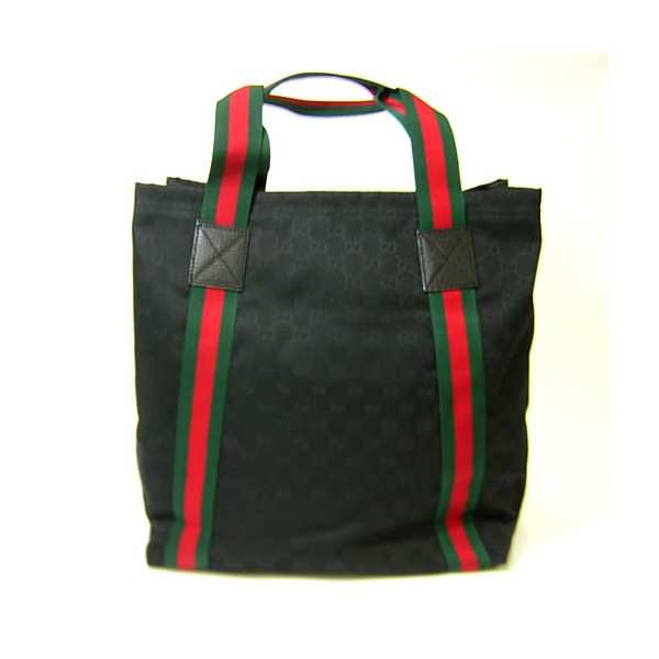 [ グッチ ] ショルダートートバッグ（ブラックGG柄×ブラック） - G-4264